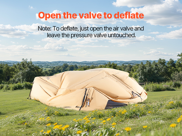 VEVOR Inflatable Tent for Camping 8-12 Person Glamping Tent with Pump ...