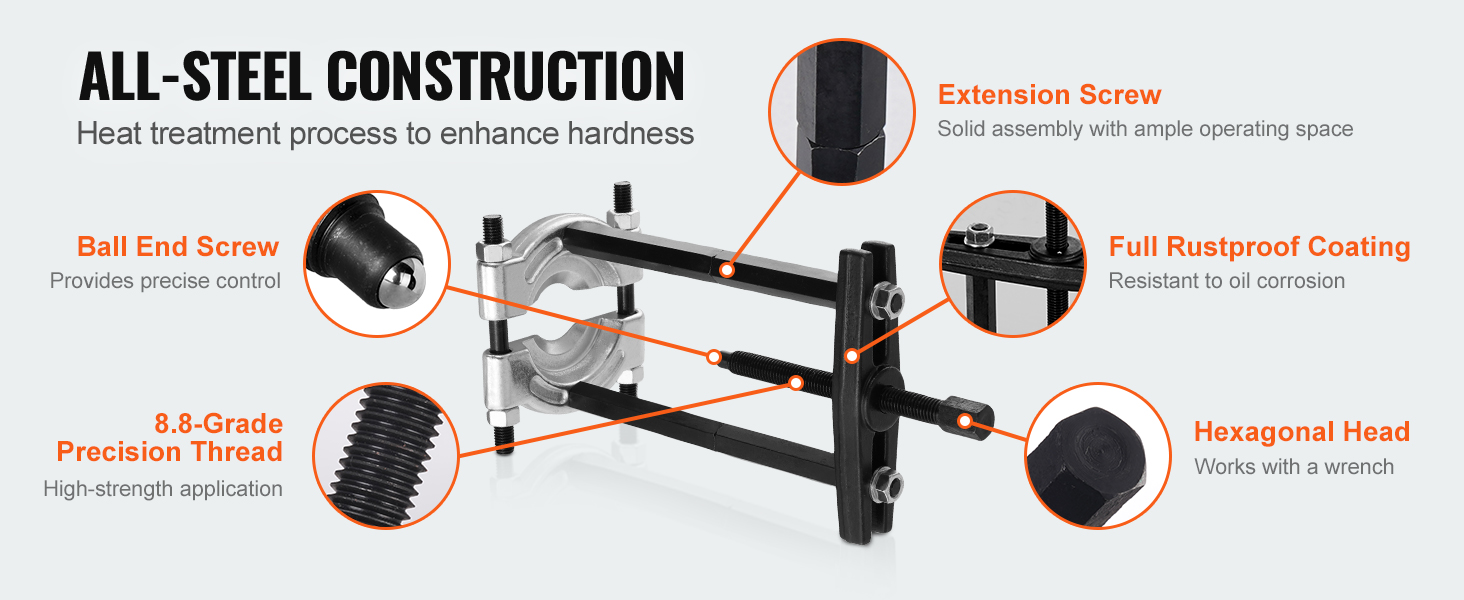 VEVOR Bearing Puller Kit 14-Piece, 5 Ton Bearing Separator, Pinion ...