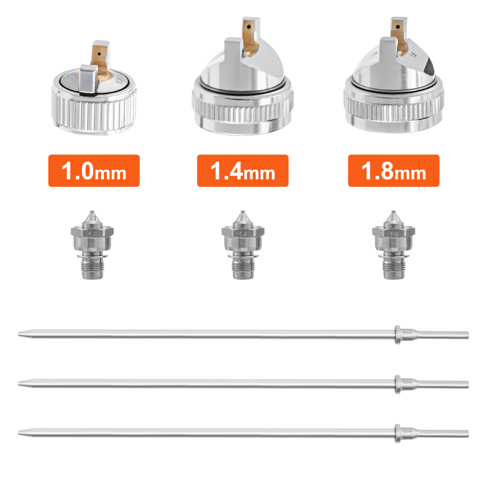 VEVOR 11 Piece Spray Gun Set, Professional Gravity Feed Paint Sprayer 2 ...