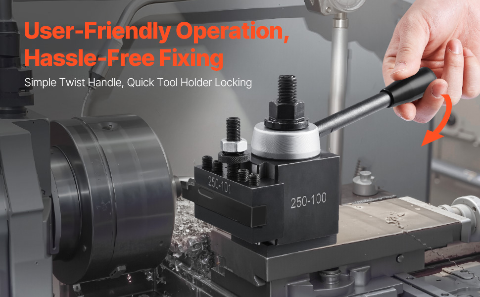 Quick Change Tool Post Set 6 Pcs Lathe Tool Holders for 6"-12" Mini ...