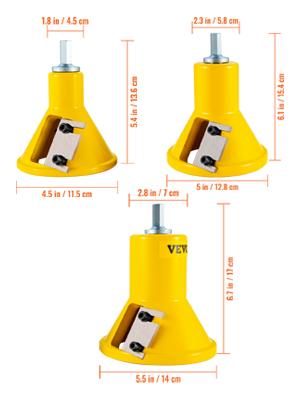 VEVOR Tenon Cutter, 1"/25.4mm & 1.5"/38mm & 2"/50.8mm, with Dual ...