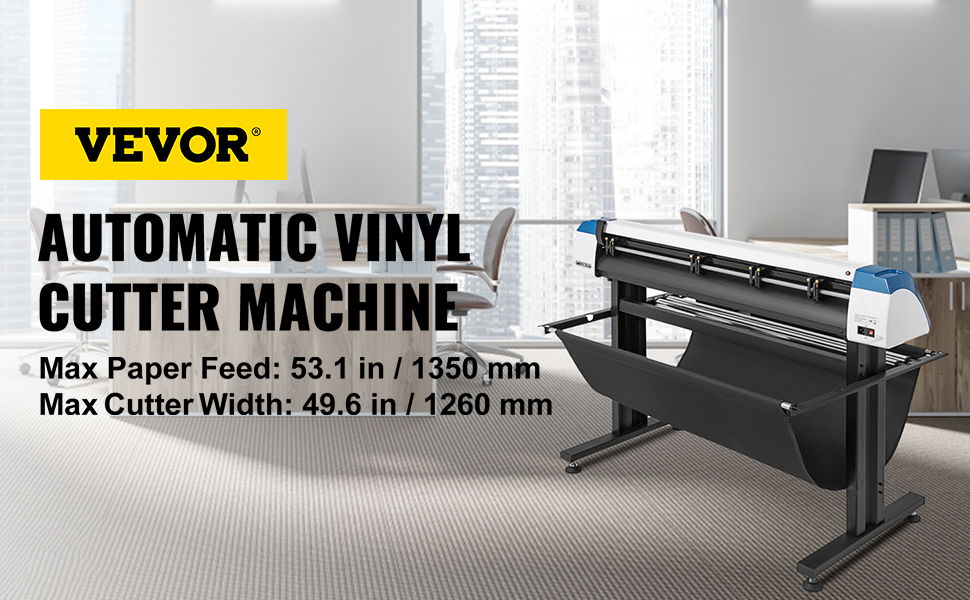 VEVOR Vinyl Cutter 53 Inch Plotter Machine Automatic Paper Feed Vinyl ...