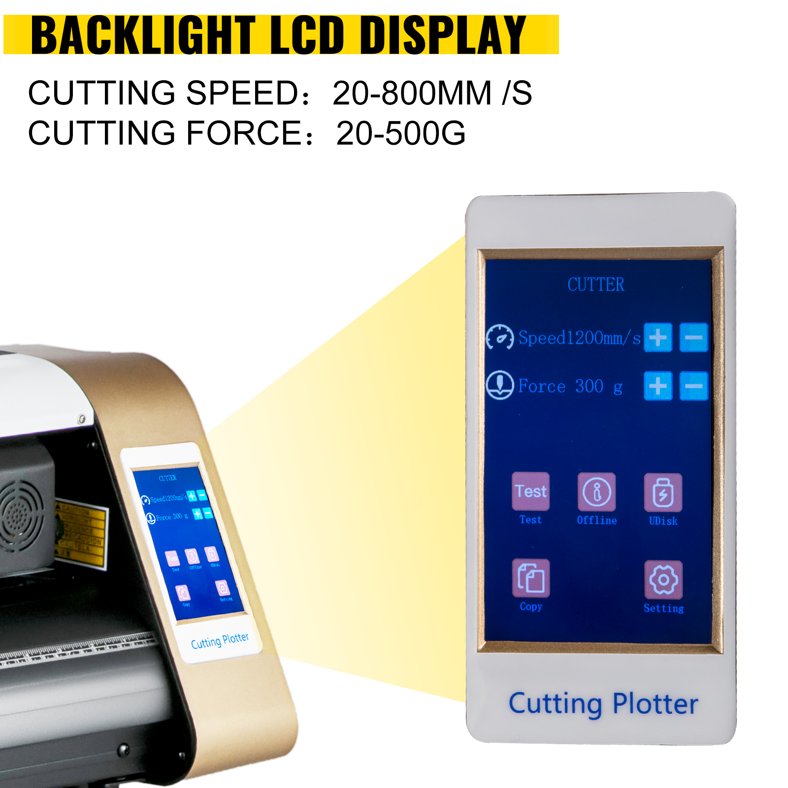 VEVOR Vinyl Cutter Machine, 720mm Cutting Plotter, Automatic Camera ...