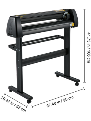 VEVOR Vinyl Cutter Machine, 28 Inch Paper Feed Cutting Plotter Bundle ...