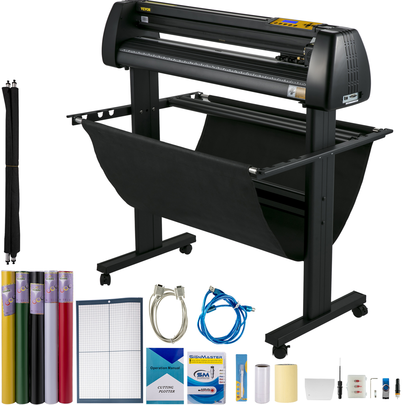 VEVOR Off-line Vinyl Cutter Machine 870mm Vinyl Printer U-Disk, 34 inch ...