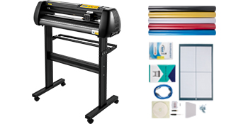VEVOR Vinyl Cutter Machine, Upgraded 28 Inch Paper Feed Cutting Plotter ...