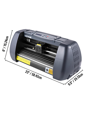 VEVOR Vinyl Cutter Machine, 375mm Vinyl Printer, Maximum Paper Feed 14 ...