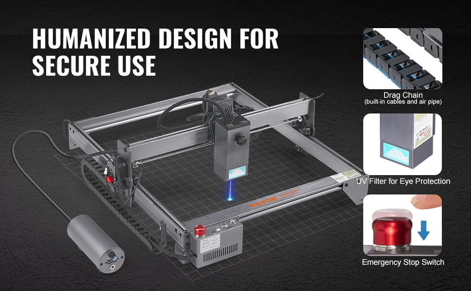 VEVOR Laser Engraver, 20W Output Laser Engraving Machine, 15.7" x 15.7 ...