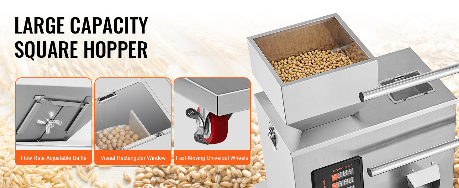 VEVOR Automatic Particle Packaging Machine, 0.002-0.22lbs/1-100g, Multi ...