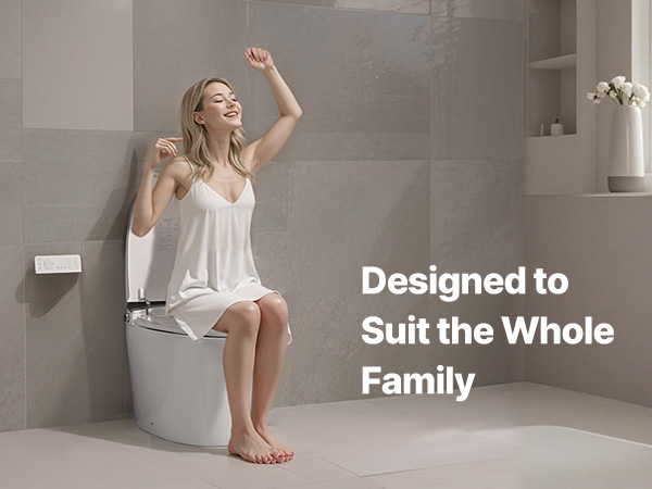 VEVOR Elongated Smart Toilet Auto Freshening Toilet with Heated Toilet ...