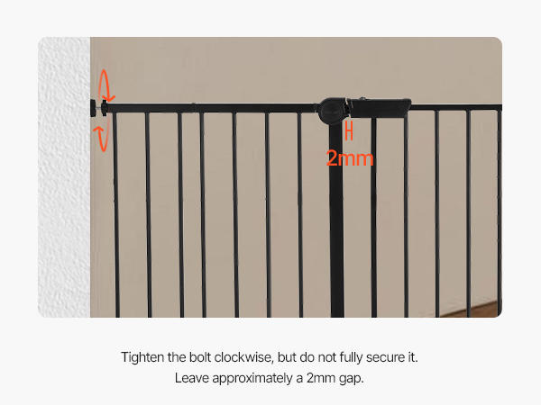 VEVOR Baby Gate 60.6-63.3 Inches Adjustable Width 30 Inches High Dog ...