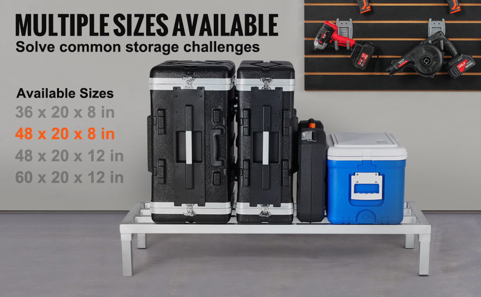 Newly Upgraded！VEVOR Aluminum Dunnage Rack Stationary Dunnage Rack 48 ...
