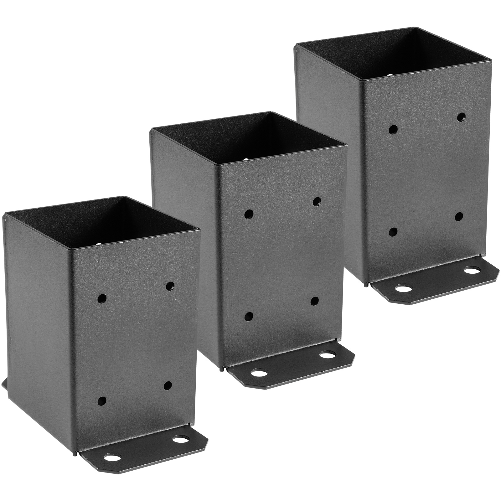 VEVOR 4 x 4 Post Base 3 PCs, Deck Post Base 3.6 x 3.6 inch, Post ...