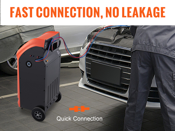 VEVOR Fully Automatic Refrigerant Recovery Machine - Dual Cylinder AC ...