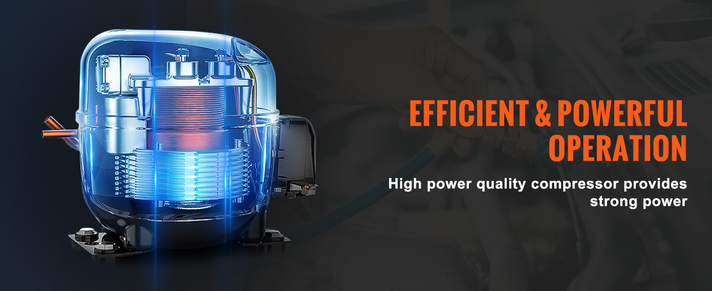 VEVOR Fully Automatic Refrigerant Recovery Machine - Dual Cylinder AC ...
