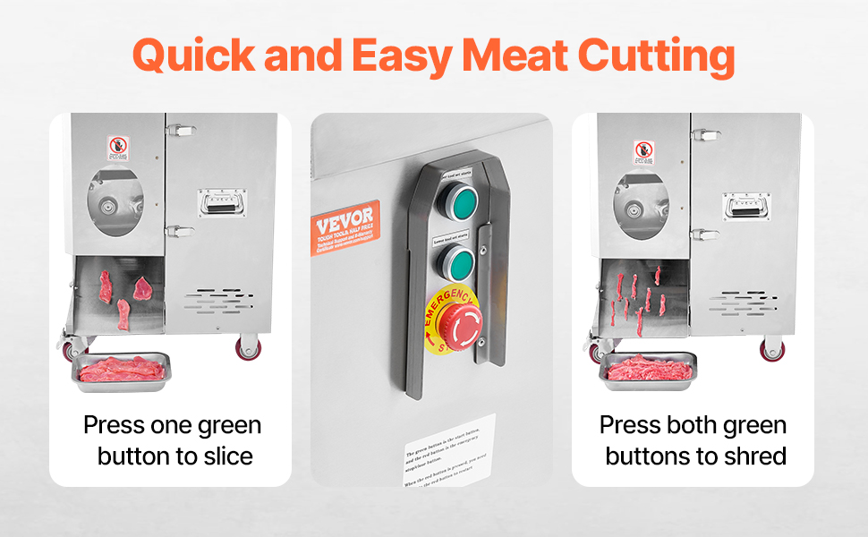 Electric Meat Cutter Machine 1100W Commercial Cutter Meat Slicer for ...