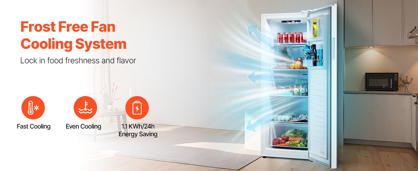 Convertible Freezer/Refrigerator 11 Cu.Ft Frost Free Upright Freezer ...