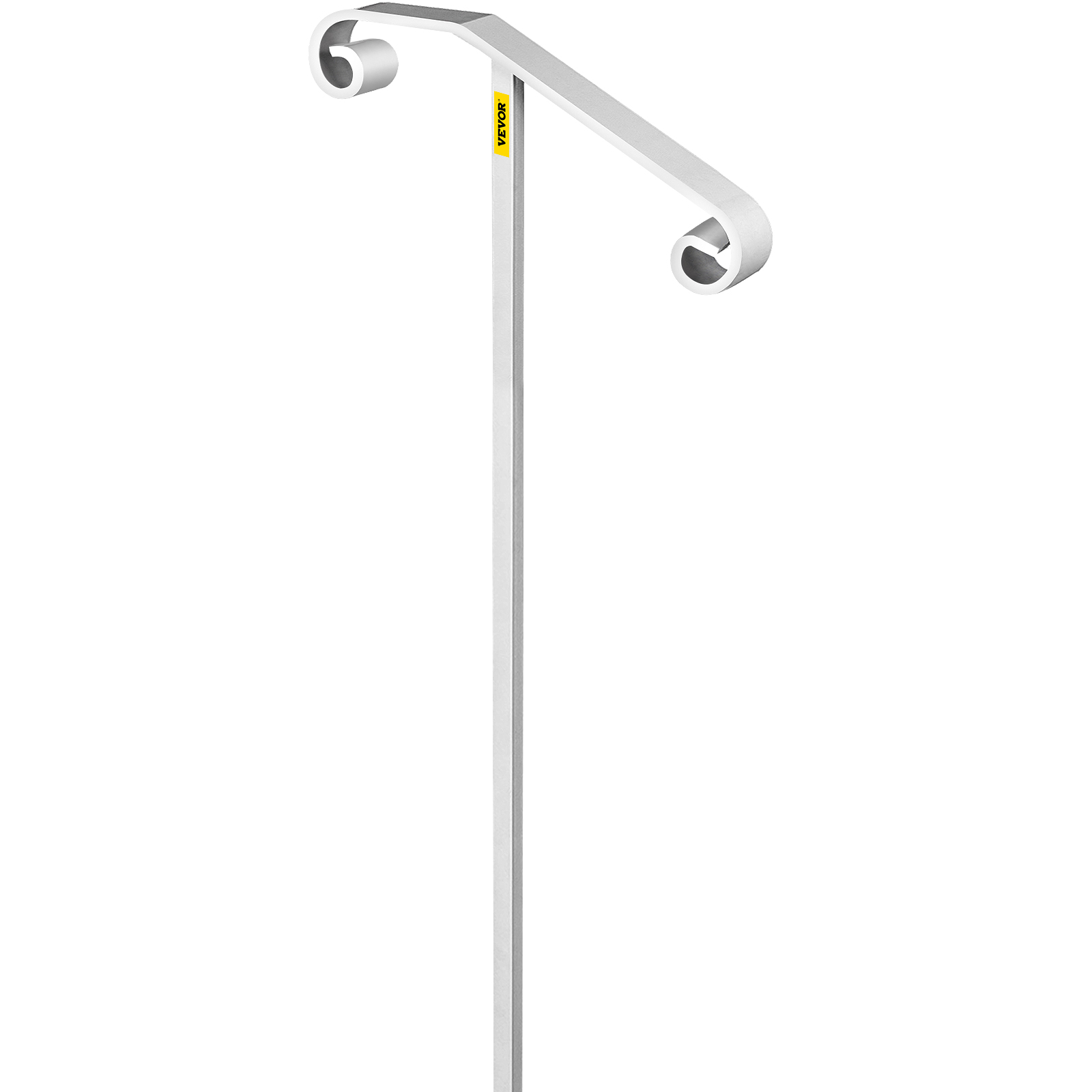 VEVOR Single Post Handrail Wrought Iron Post Mount Step Grab Supports ...