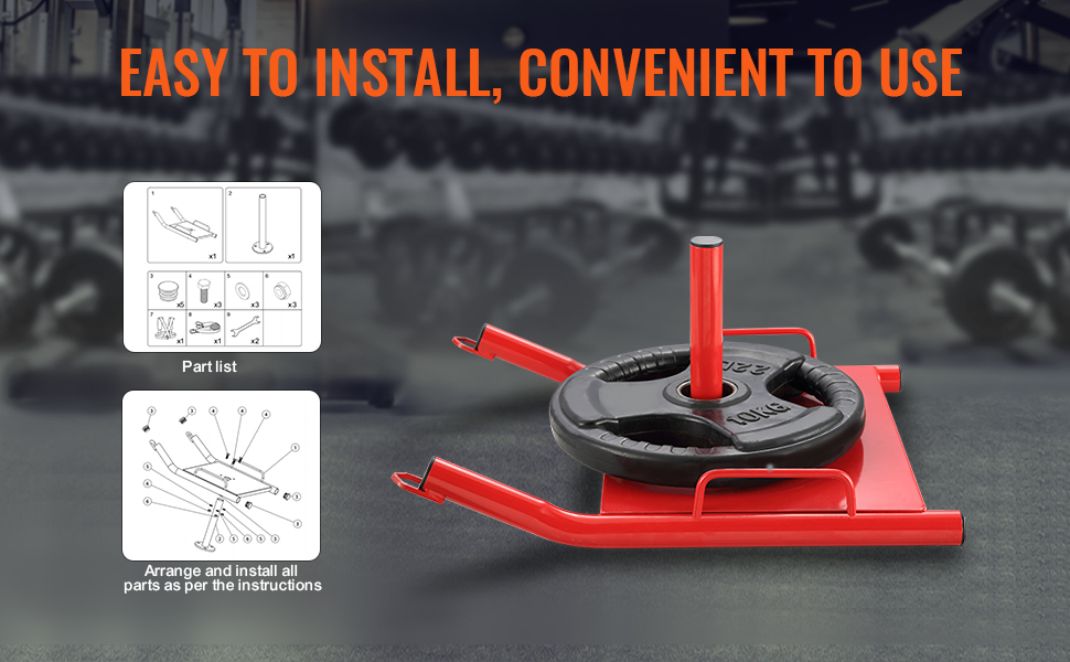 VEVOR Weight Training Pull Sled, Fitness Strength Speed Training Sled ...