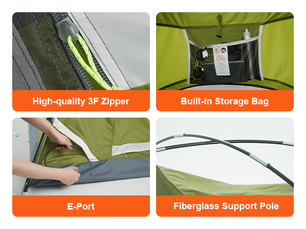 VEVOR 3 Person Camping Tent, Waterproof Lightweight Backpacking Tent ...