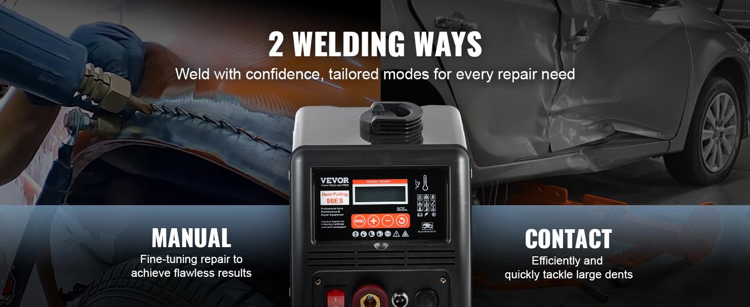 VEVOR Stud Welder Dent Repair Kit 3KW Spot Welder Dent Puller Machine 9 ...