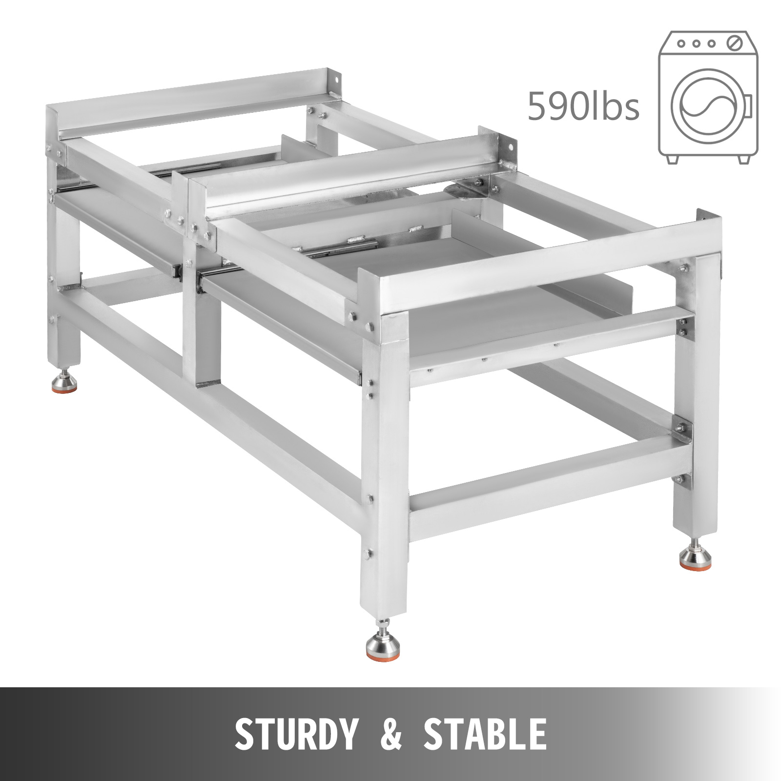 VEVOR Washing Machine Stand 300LBS, Washer Pedestals 25x25Inch ...