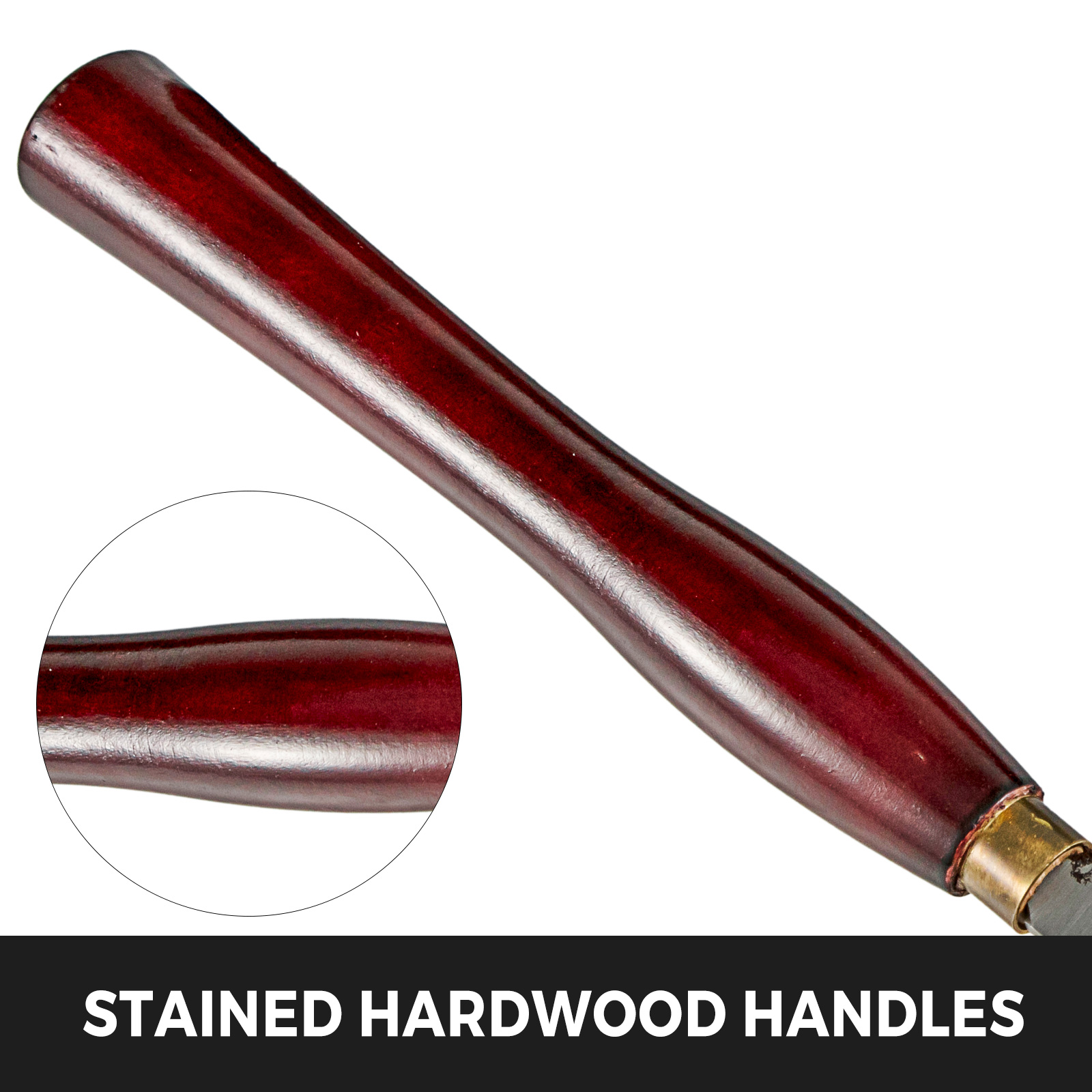 VEVOR Wood Chisel Sets 8pcs Lathe Chisels 7INCH/17CM Woodworking ...
