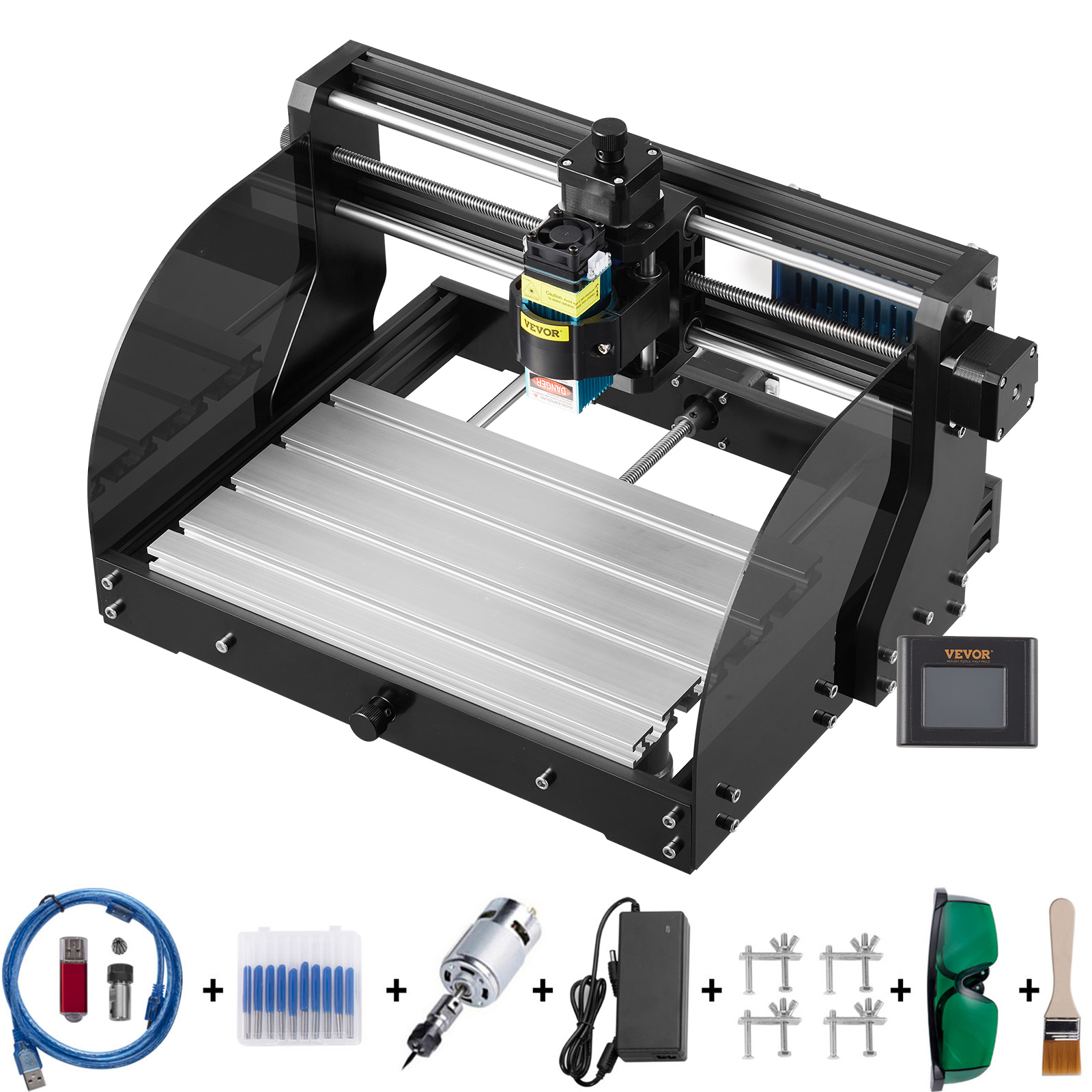 CNC 3018 Pro CNC Router 15W Laser 3 Axis GRBL Control CNC Machine Laser ...
