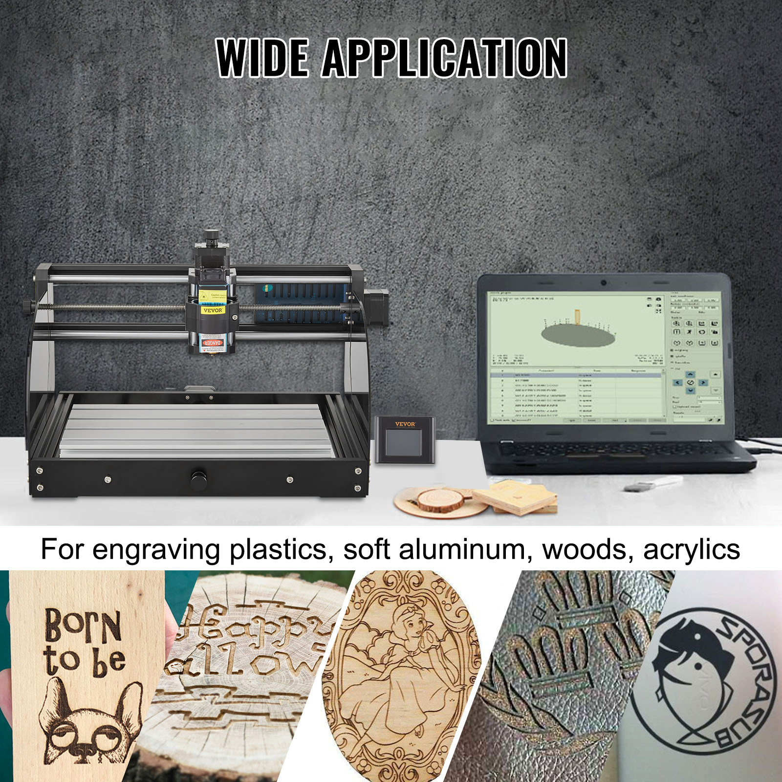 CNC 3018 Pro CNC Router 15W Laser 3 Axis GRBL Control CNC Machine Laser ...