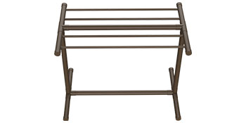 VEVOR Pool Towel Rack, 5 Bar, Brown, Freestanding Outdoor PVC T-Shape ...