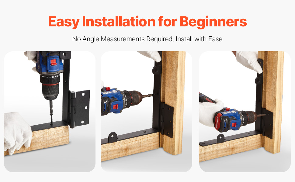 Gate Corner Brace Bracket Anti Sag Gate Frame Hardware Kit for Stable ...