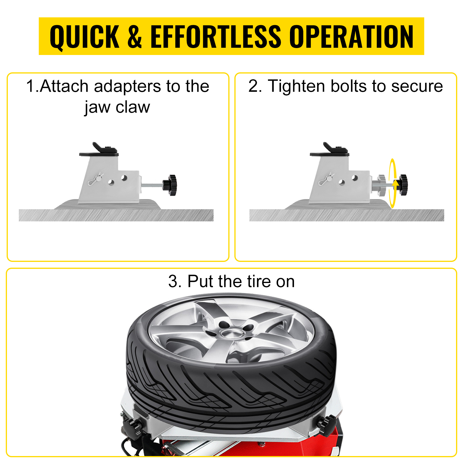 VEVOR Tire Changer Adapter, 4pcs ATV Motorcycle Adapter, Metal ...