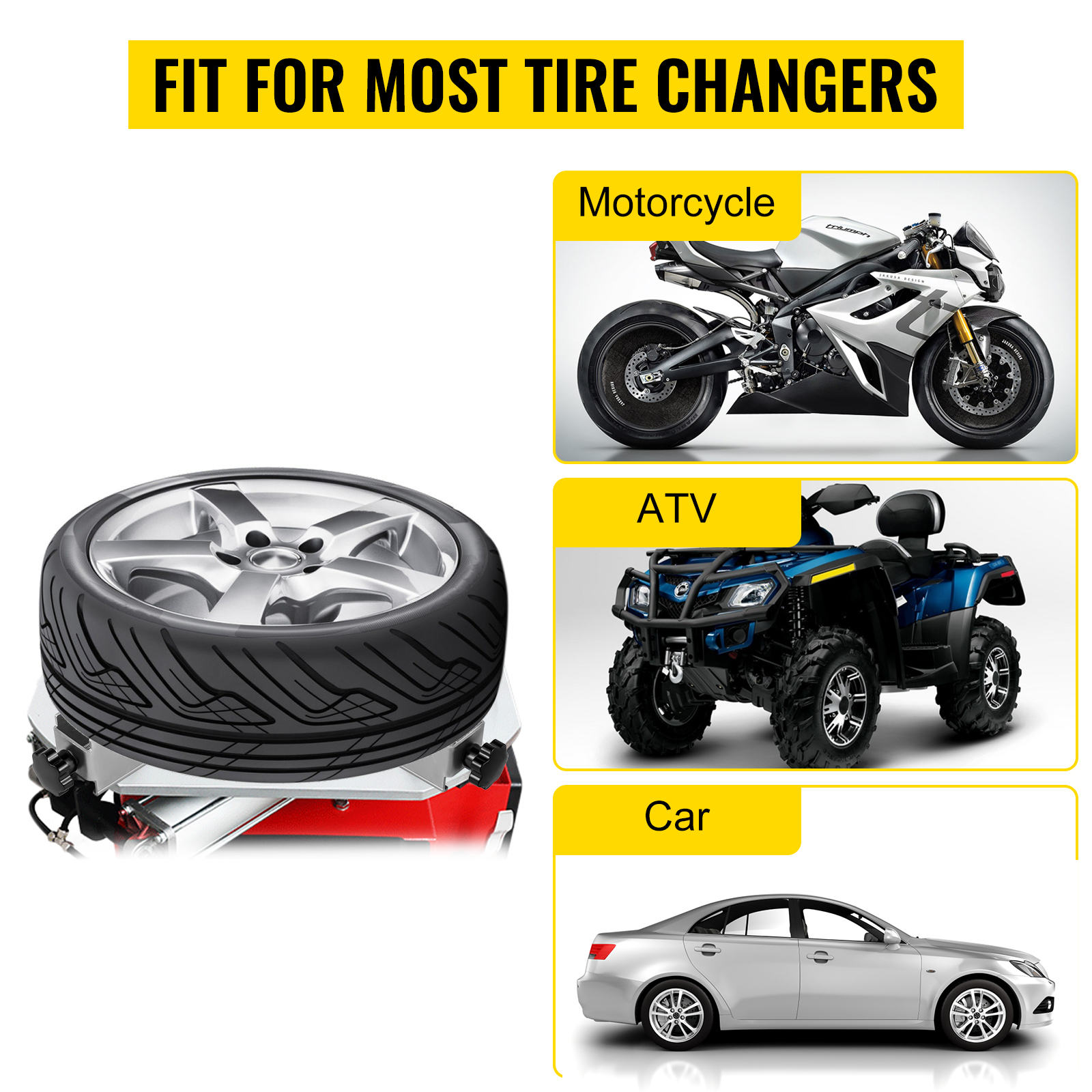 VEVOR Tire Changer Adapter, 4pcs ATV Motorcycle Adapter, Metal ...