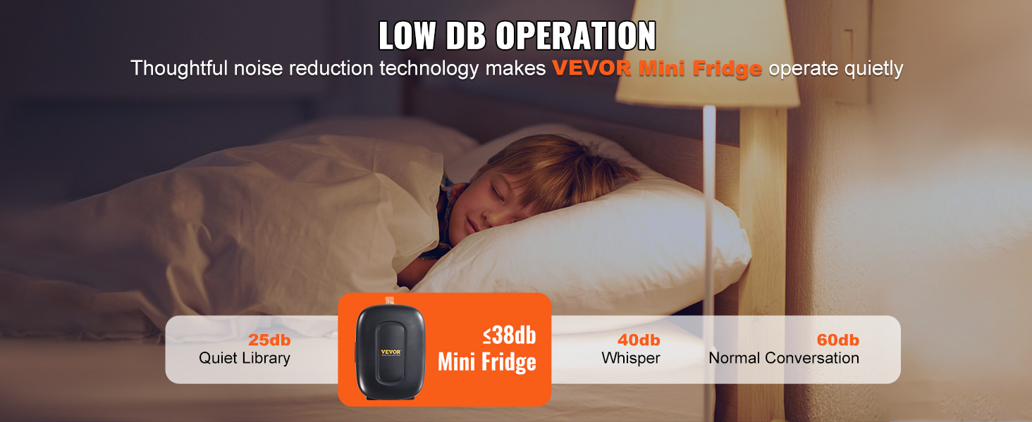 Vevor Mini Fridge, 4 Liter/6 Can Small Refrigerator for Beverage ...
