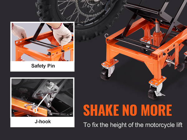 VEVOR Hydraulic Motorcycle Lift Table, 350 LBS Capacity Motorcycle ...