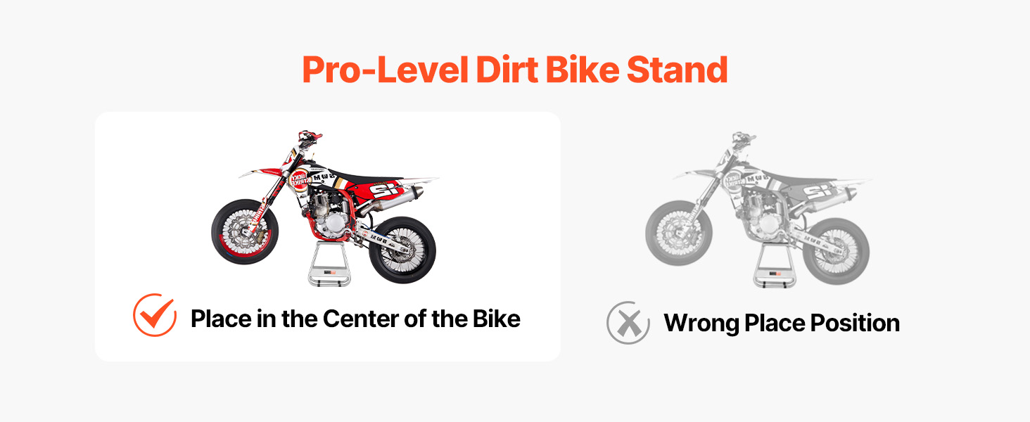 Dirt Bike Stand 1100 lbs Load Capacity Dirtbike Pit Stand for Moto ...