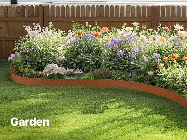 VEVOR Steel Landscape Edging 10 Packs 40 x 4.5in Weather-Resistant for ...
