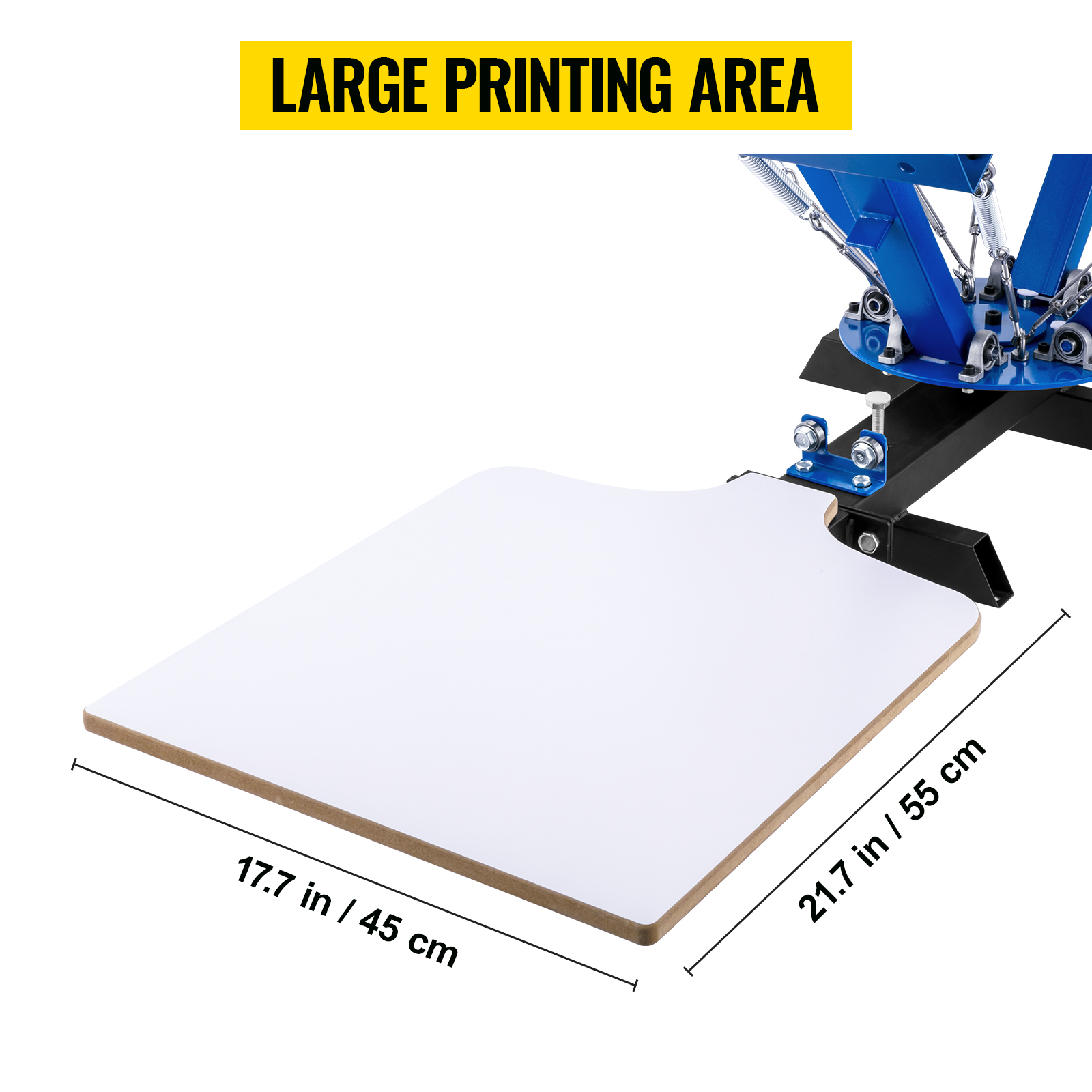 VEVOR Screen Printing Machine, 4 Color 1 Station Screen Printing Press ...