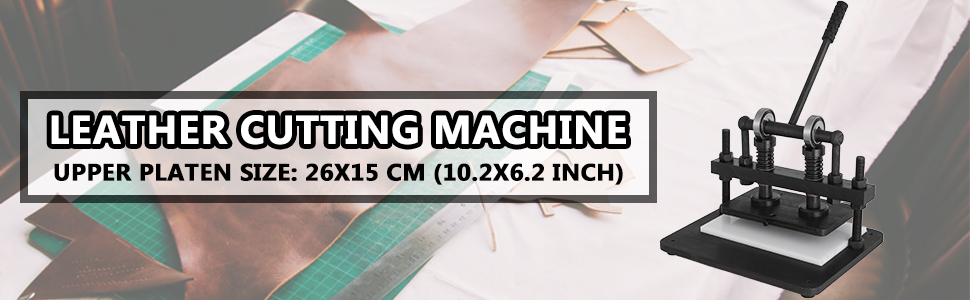 VEVOR Leather Cutting Machine Black Manual Leather Embossing Machine ...