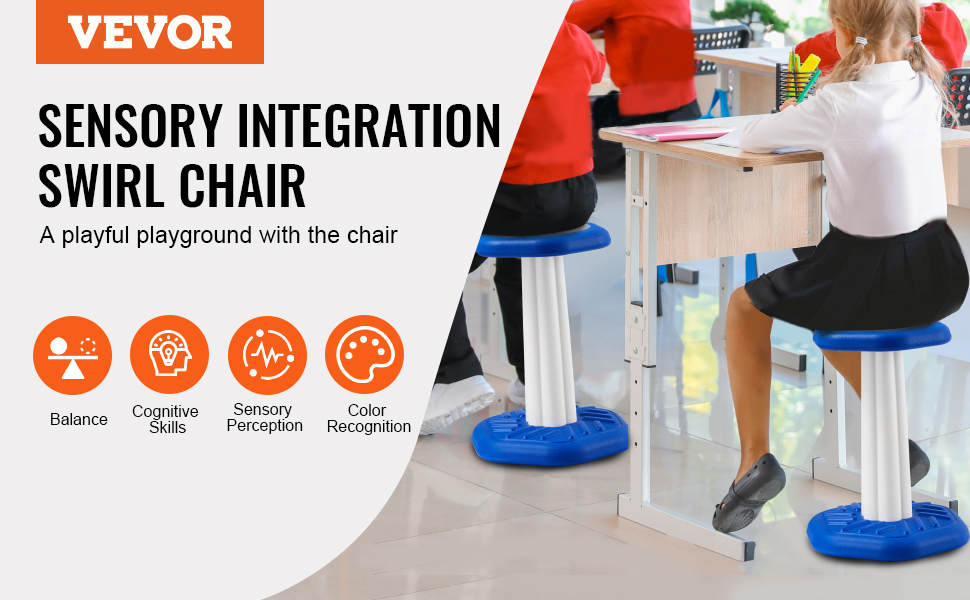 VEVOR Kids Wobble Chair (17.7-inch High), Active Chair with Sponge ...