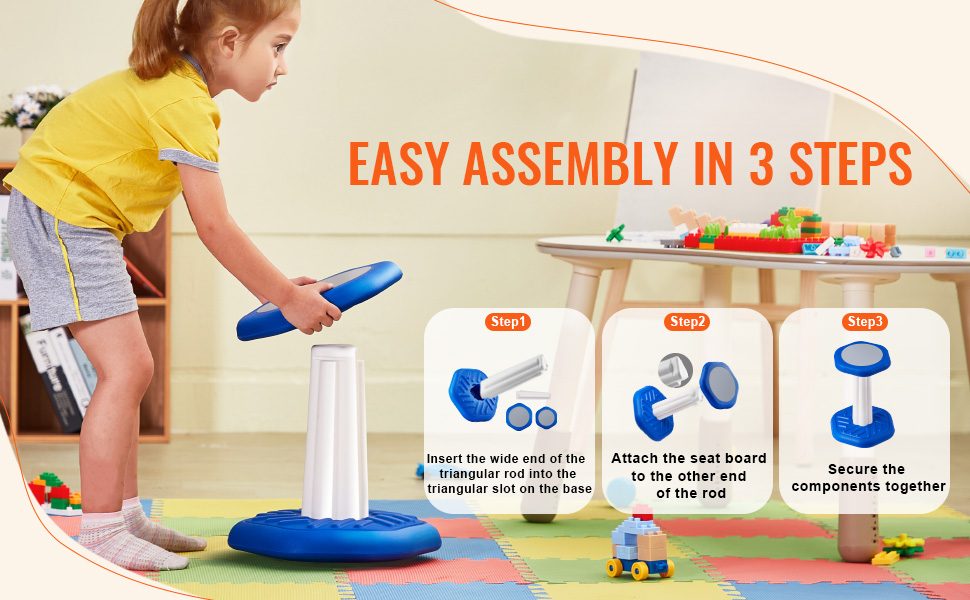 VEVOR Kids Wobble Chair, Active Chair with Sponge Cushion, Wobble Stool ...