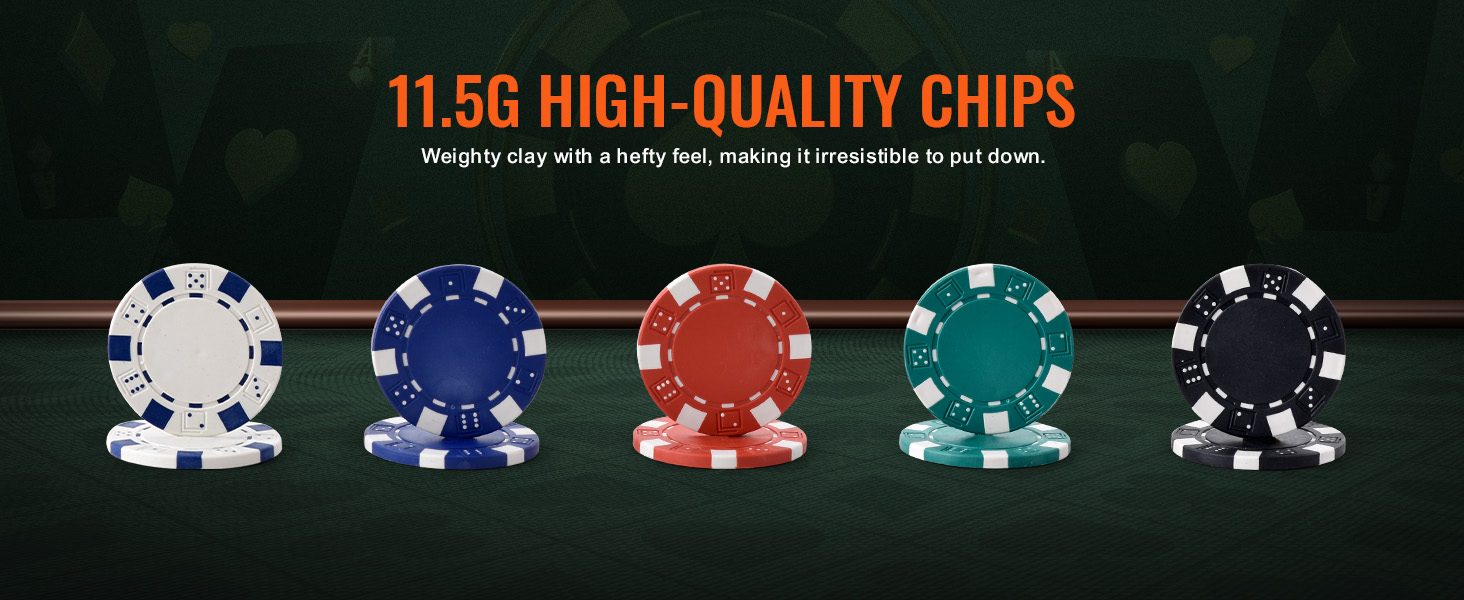 VEVOR Poker Chip Set, 200-Piece Poker Set, Complete Poker Playing Game ...