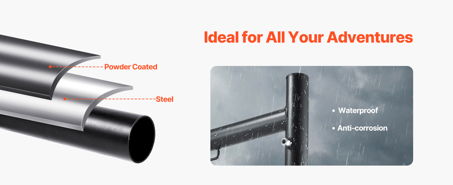Truck Ladder Rack Universal Cargo Rack 800 lbs Capacity for Large Cargo ...