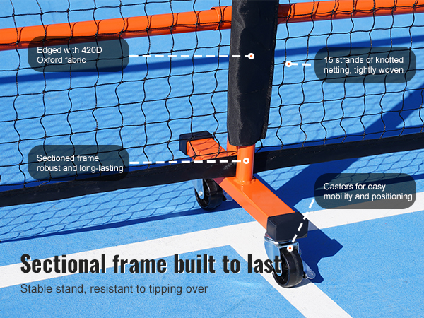 VEVOR Pickleball Net Set, 22FT Regulation Size Portable Pickleball ...