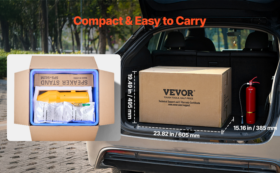VEVOR Foam Machine, 1200 W Party Foam Cannon, Foam Maker with 3 Packs ...