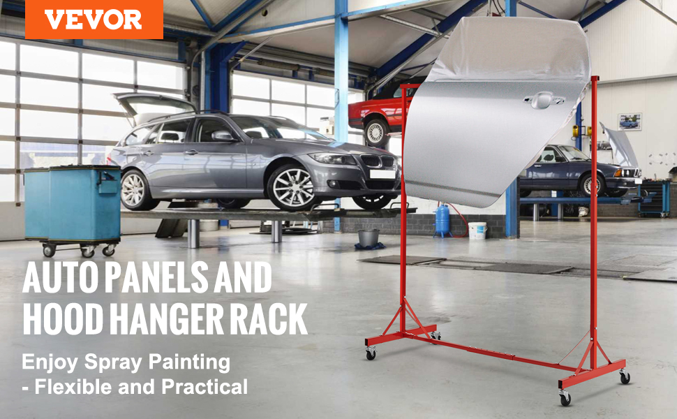 Newly Upgraded！VEVOR Painting Rack Adjustable Paint Hanger 8 Hooks Auto ...