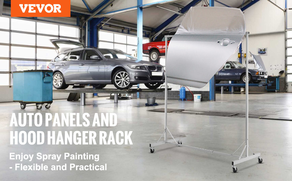 Newly Upgraded！VEVOR Painting Rack Adjustable Paint Hanger 8 Hooks Auto ...
