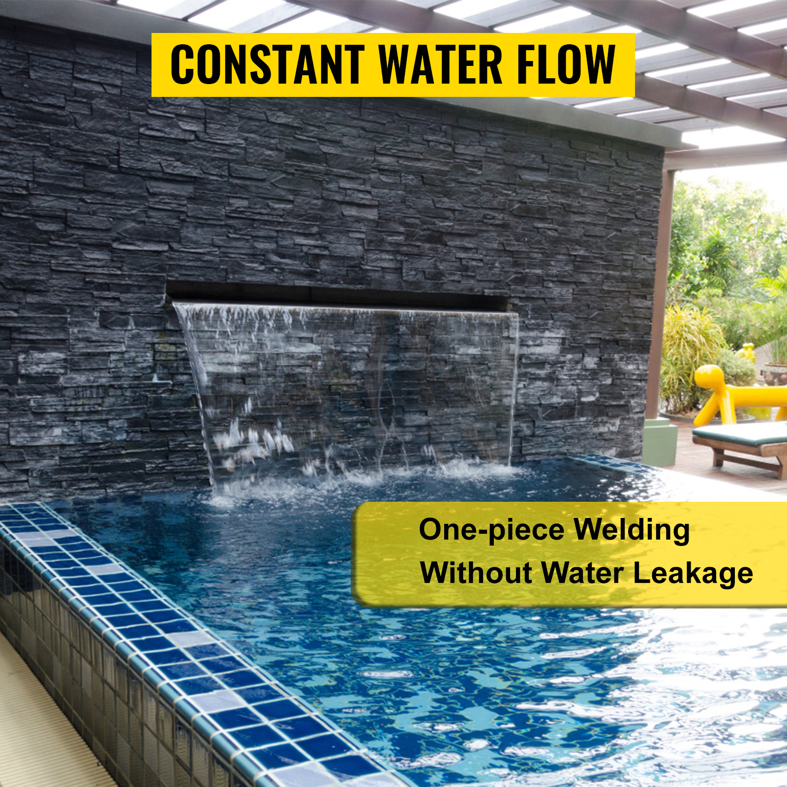 600mm Stainless Steel Waterfall Water Blade Cascade Koi Fish Pond ...