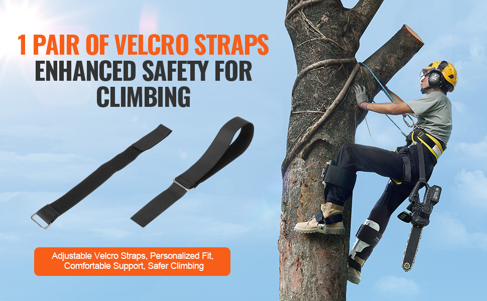 VEVOR Tree Climbing Spikes Climbing Spurs Gear Aluminum Arborist ...