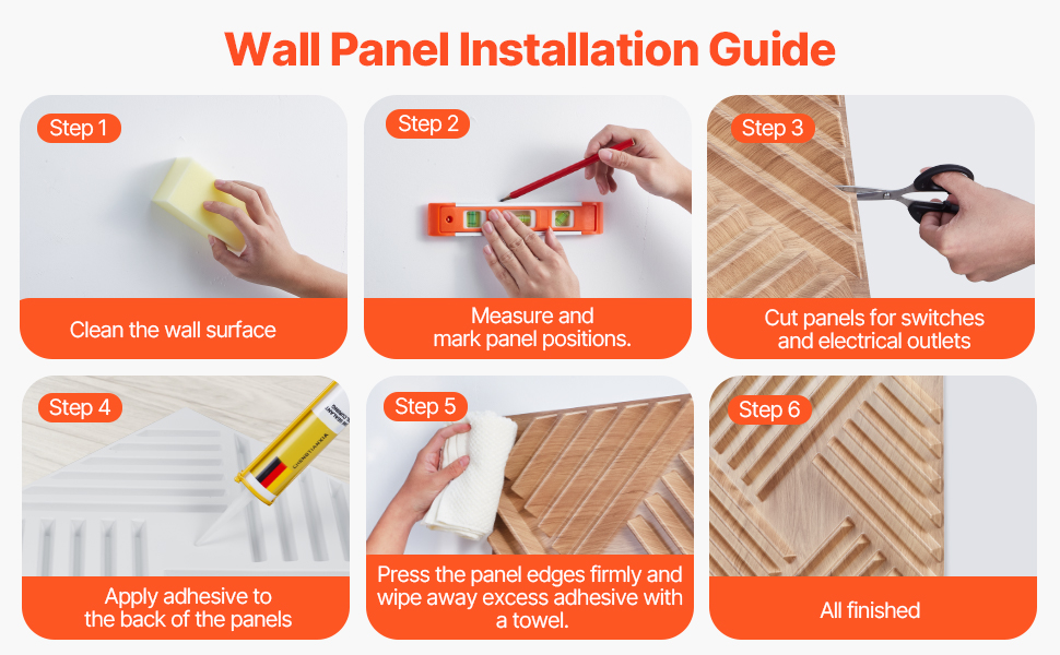 VEVOR 3D Slat Wall Panels 12-Pack 19.7x19.7'' PVC 32 Sq.Ft Coverage ...